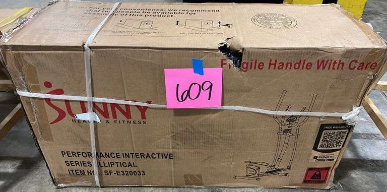 SUNNY PERFORMANCE INTERACTIVE SERIES ELLIPTICAL IN BOX - Earl's Auction ...
