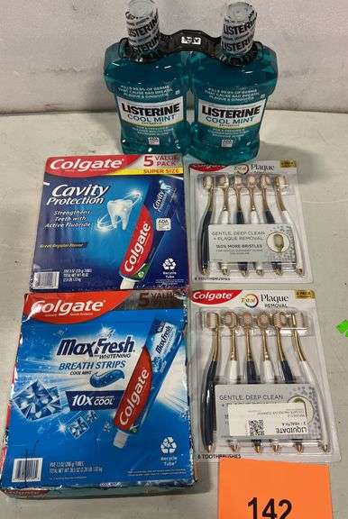 6PC DENTAL CARE LOT - COLGATE & LISTERINE - Earl's Auction Company