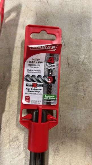 (3) DIABLO 1-1/8" HAMMER BITS - Earl's Auction Company