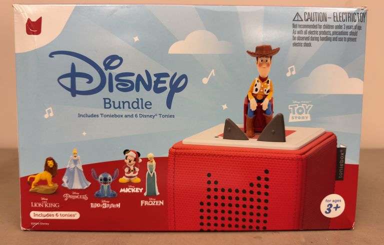 NEW DISNEY TONIES STARTER BUNDLE IN BOX W/ (6) TONIES CHARACTERS - Earl ...