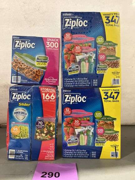 (4) BOXES OF ZIPLOC BAGS - Earl's Auction Company