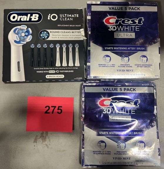 3PC DENTAL CARE LOT - ORAL B & CREST - Earl's Auction Company