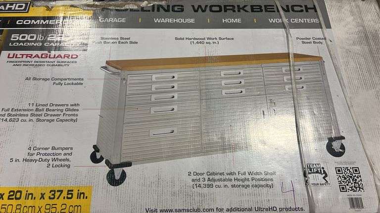 SEVILLE CLASSICS ROLLING WORKBENCH IN BOXES - Earl's Auction Company