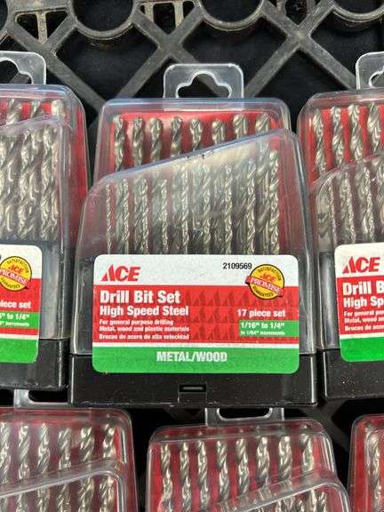 (20) ACE 17PC DRILL BIT SETS - Earl's Auction Company