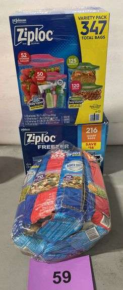 (3) PACKS OF ZIPLOC BAGS - Earl's Auction Company