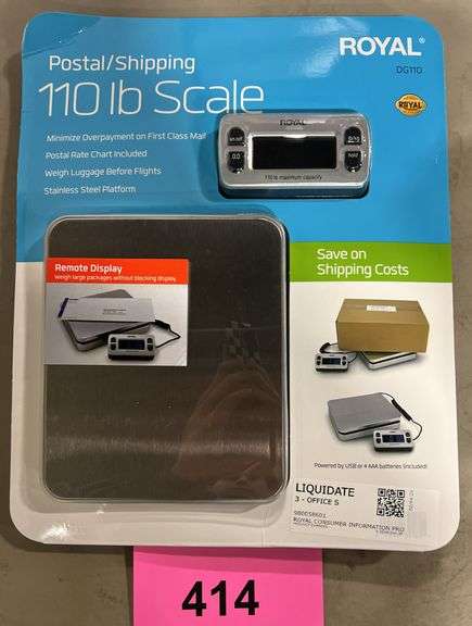 ROYAL POSTAL/ SHIPPING 110LB SCALE - Earl's Auction Company