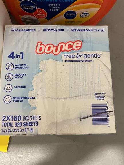 4PC LAUNDRY LOT - ALL, DETERGENT & BOUNCE - Earl's Auction Company