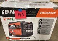 GENMAX DUEL FUEL INVERTER GENERATOR IN BOX - Earl's Auction Company