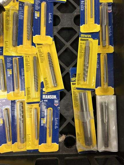 MISC LOT OF IRWIN HANSON PLUG TAPS/ SCREW EXTRACTORS - Earl's Auction ...