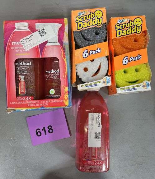 4PC DISHWASHING LOT - SCRUB DADDY & METHOD - Earl's Auction Company