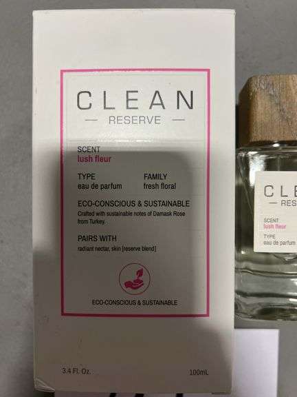 CLEAN RESERVE LUSH FLEUR 100ML PERFUME W/ BOX - Earl's Auction Company