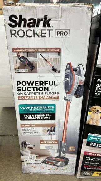 AS IS - (2) SHARK VACUUMS IN BOXES - Earl's Auction Company