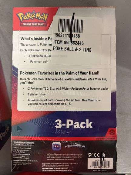 (2) POKEMON 3PC TRADING CARD GAME SETS - Earl's Auction Company