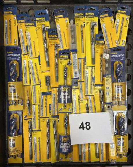 MISC LOT OF IRWIN DRILL BITS - Earl's Auction Company
