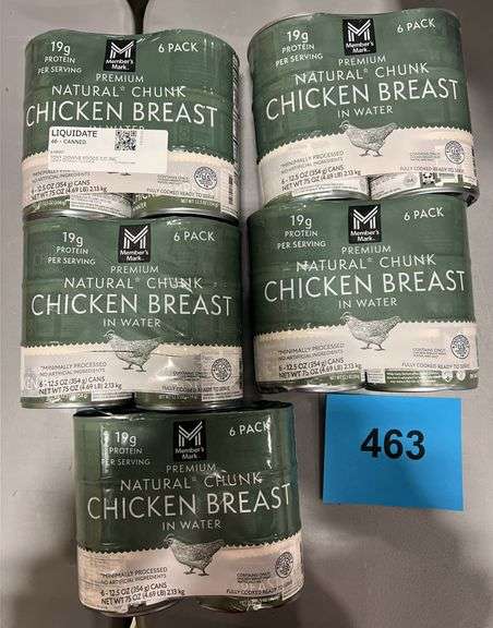(5) PACKS OF NATURAL CHUNK CHICKEN BREAST - Earl's Auction Company