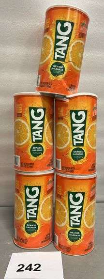 (5) CANS OF TANG DRINK MIX - Earl's Auction Company