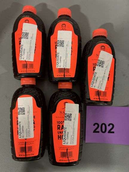 (5) BOTTLES OF NATES RAW HONEY - Earl's Auction Company