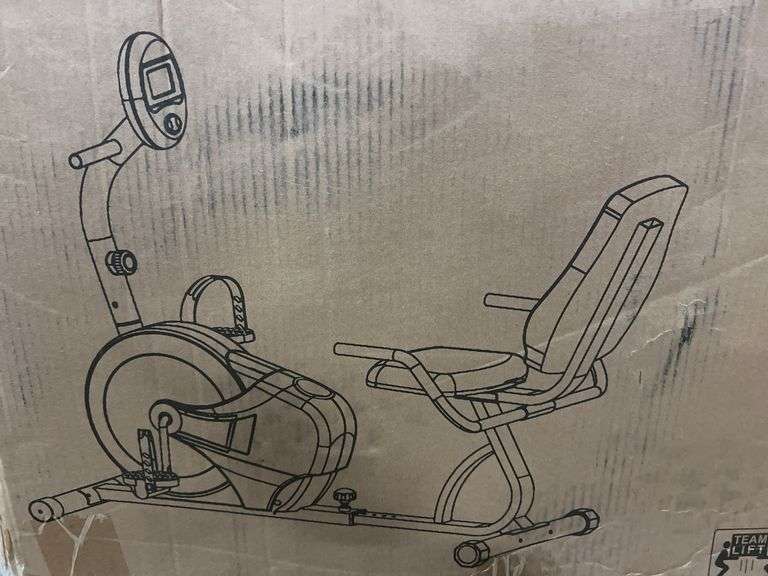 MARCY MAGNETIC RECUMBENT BIKE IN BOX - Earl's Auction Company