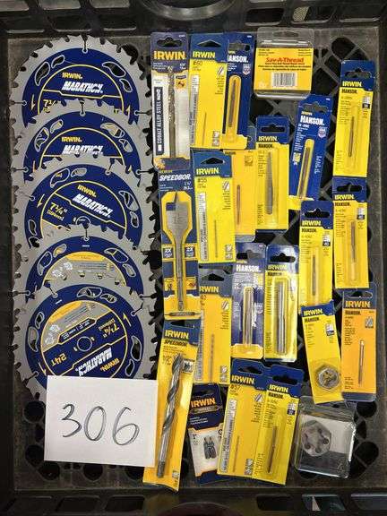 MISC LOT OF IRWIN TOOL ITEMS - Earl's Auction Company