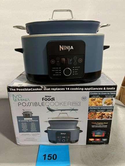 NINJA FOODI POSSIBLE COOKER PRO W/ BOX (NO UTENSIL) - Earl's Auction ...