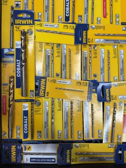 MISC LOT OF IRWIN DRILL BITS - Earl's Auction Company