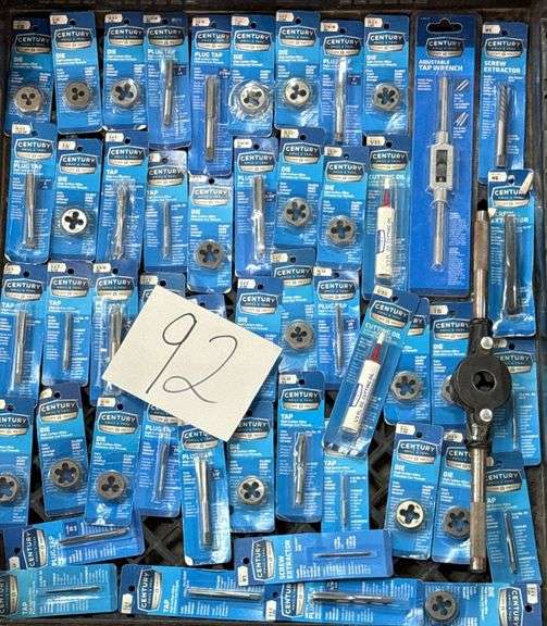 MISC LOT OF CENTURY TAPS AND DIES - Earl's Auction Company