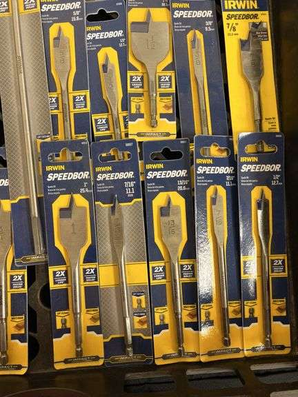 MISC LOT OF IRWIN SPEEDBOR SPADE BITS - Earl's Auction Company
