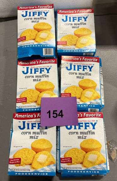 (6) BOXES OF JIFFY CORN MUFFIN MIX - Earl's Auction Company