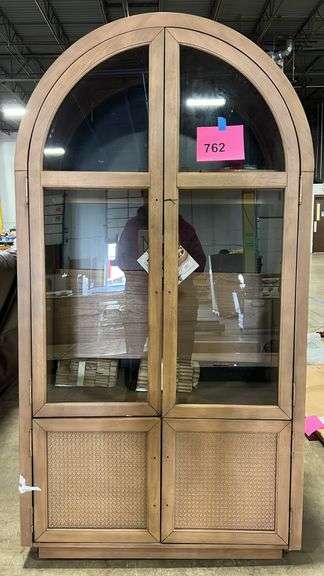 AS IS - ENZO COLLECTION CABINET - BROWN - Earl's Auction Company