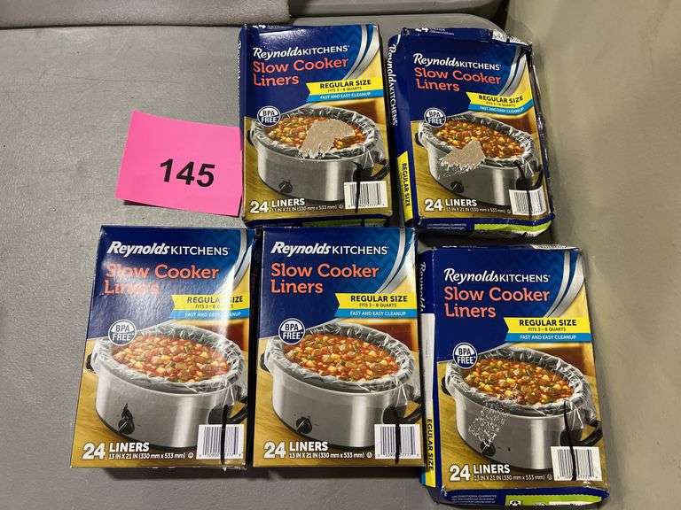 (5) BOXES OF REYNOLDS SLOW COOKER LINERS - Earl's Auction Company