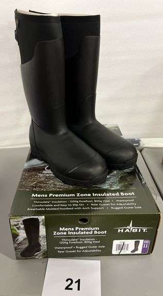 MENS HABIT INSULATED BOOTS - SIZE 11 - Earl's Auction Company