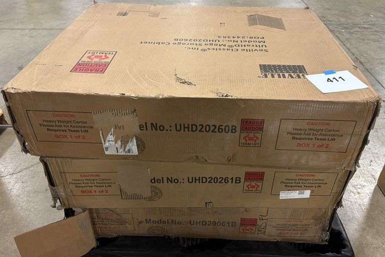 AS IS - INCOMPLETE SEVILLE CLASSICS STORAGE CABINET BOXES - Earl's ...