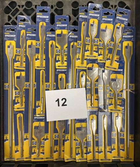 MISC LOT OF IRWIN SPEEDBOR SPADE BITS - Earl's Auction Company