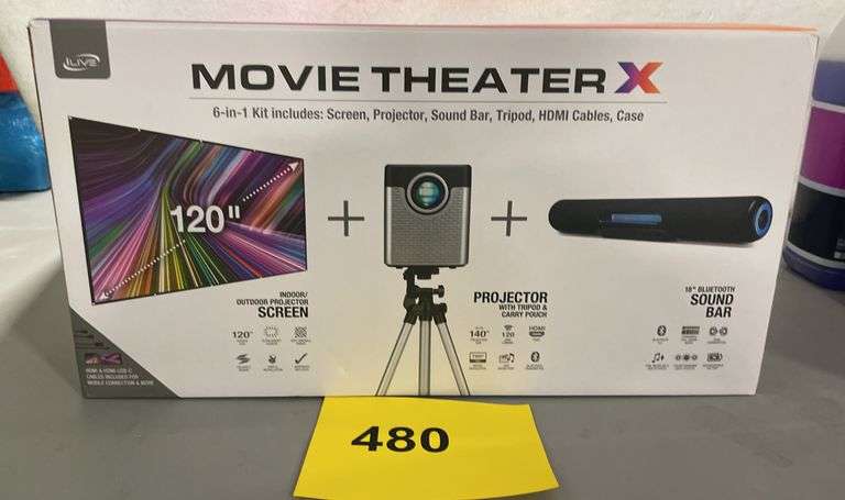 ILIVE MOVIE THEATER X IN BOX - Earl's Auction Company