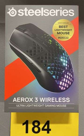 STEELSERIES AEROX 3 WIRELESS GAMING MOUSE IN BOX - Earl's Auction Company
