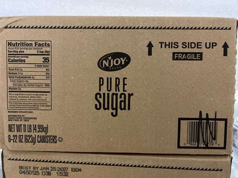 (2) BOXES OF NJOY PURE SUGAR - Earl's Auction Company