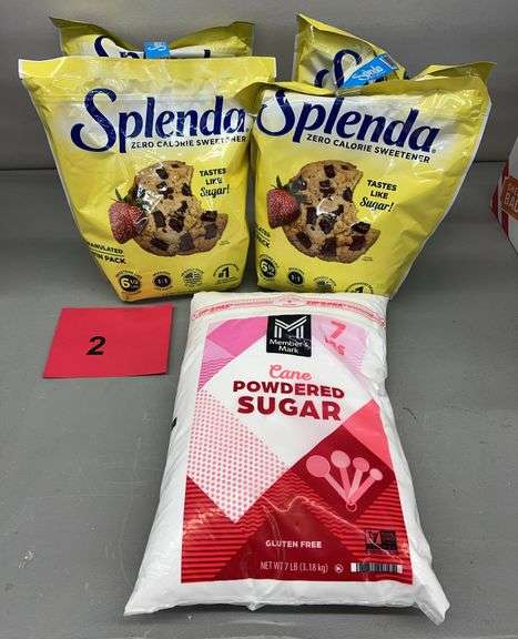 (5) BAGS OF SWEETENER - SPLENDA & POWDERED SUGAR - Earl's Auction Company