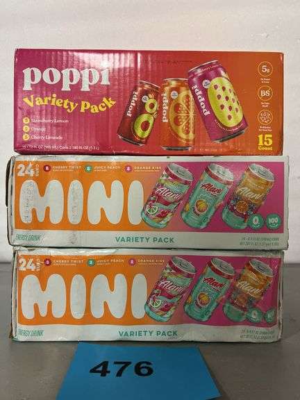 (3) PACKS OF DRINKS - POPPI & MINI ALANI - Earl's Auction Company