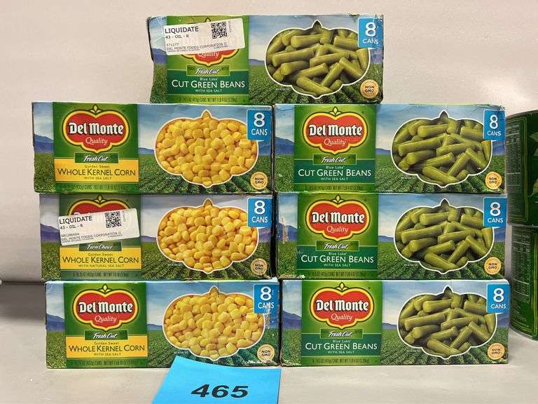 (7) BOXES OF DEL MONTE VEGETABLES - Earl's Auction Company