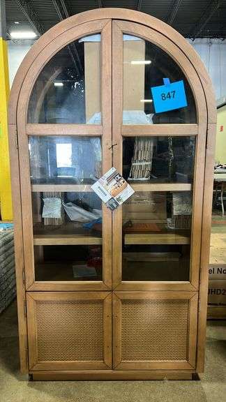 ENZO COLLECTION CABINET - BROWN - Earl's Auction Company