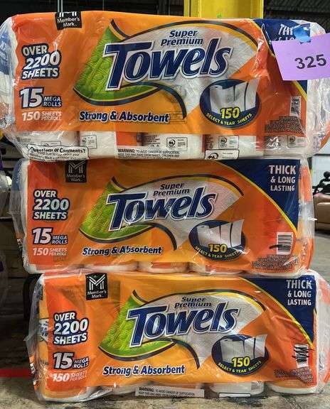 (3) PACKS OF PAPER TOWELS - Earl's Auction Company