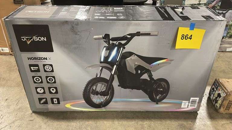 JETSON HORIZON X ELECTRIC DIRT BIKE IN BOX - Earl's Auction Company