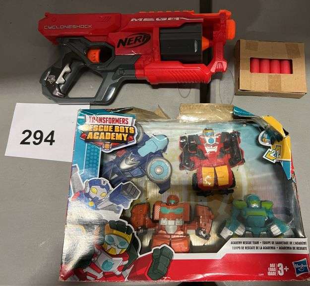 3PC KIDS TOY LOT - TRANSFORMERS, NERF GUN & BULLETS - Earl's Auction ...
