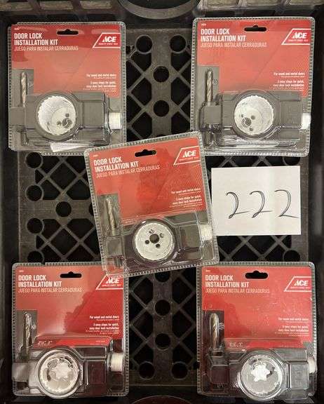 (5) ACE DOOR LOCK INSTALLATION KITS - Earl's Auction Company
