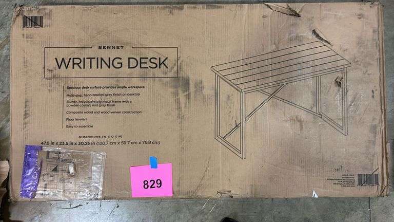 BENNET WRITING DESK IN BOX - Earl's Auction Company