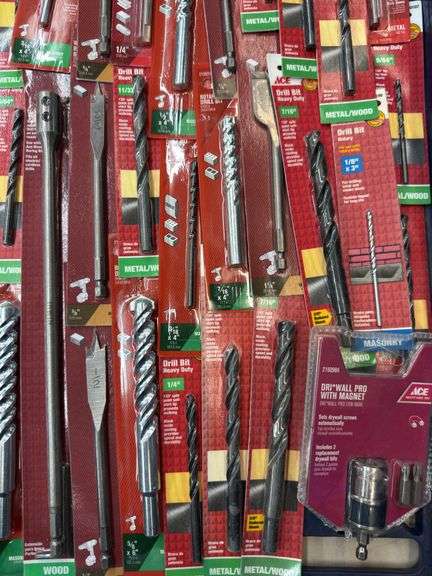ASSORTED LOT OF ACE DRILL/BORING BITS - Earl's Auction Company