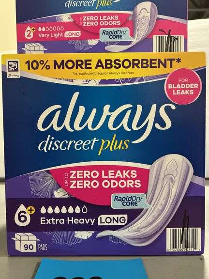 (3) BOXES OF PADS - ALWAYS & KOTEX - Earl's Auction Company