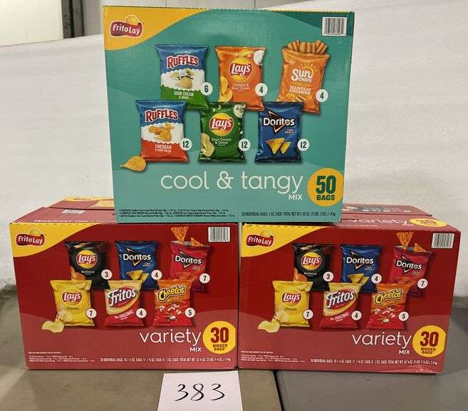 (3) BOXES OF FRITO LAYS CHIPS - Earl's Auction Company