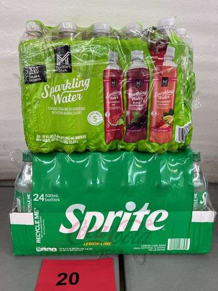 (2) PACKS OF DRINKS - SPARKLING WATER & SPRITE - Earl's Auction Company