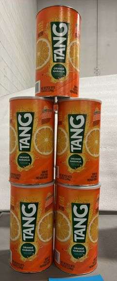 (5) CANS OF TANG DRINK MIX - Earl's Auction Company